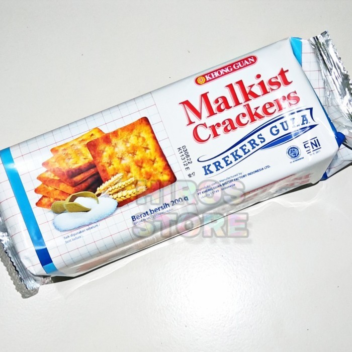 Jual Khong Guan Malkist Crackers Gula 200Gr Krekers Bahan Kue Tape ...