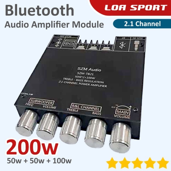 Jual New!! Power Amplifier Speaker Audio Bluetooth Modul Subwoofer RMS ...