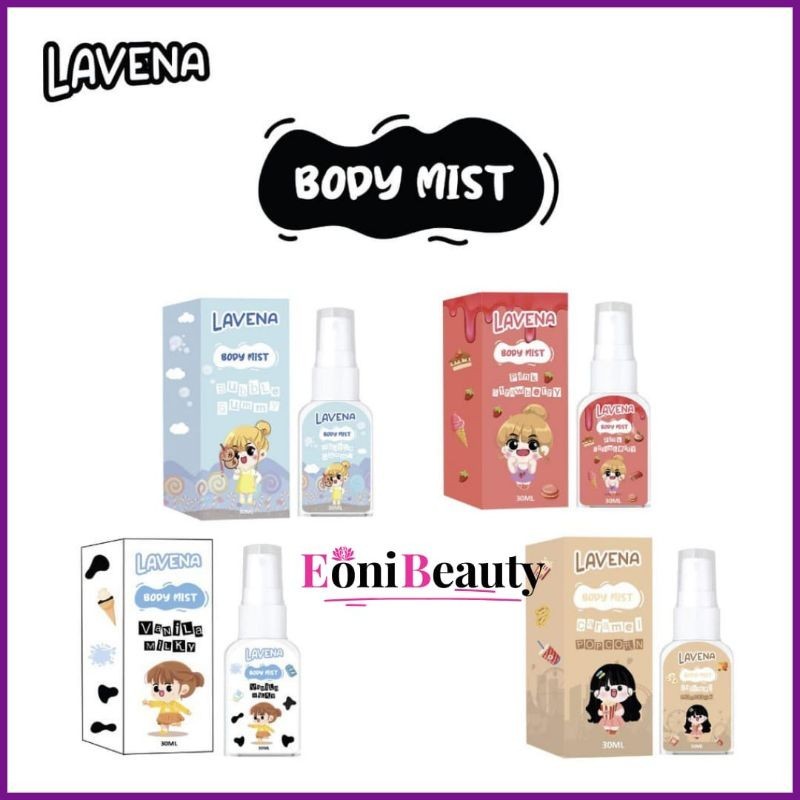 Jual LAVENA || Body Mist 30ML / PEWANGI BADAN - BPOM Bodymist Caramel ...