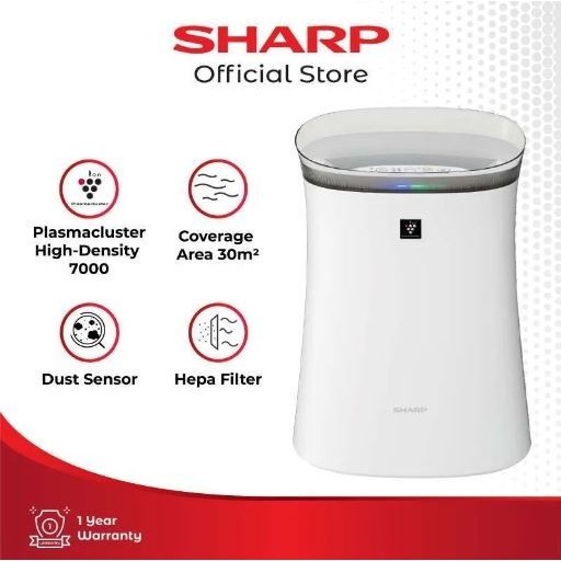 Jual Sharp Air Purifier FP-F40Y-W Plasmacluster High Density Ions Palu | Shopee Indonesia