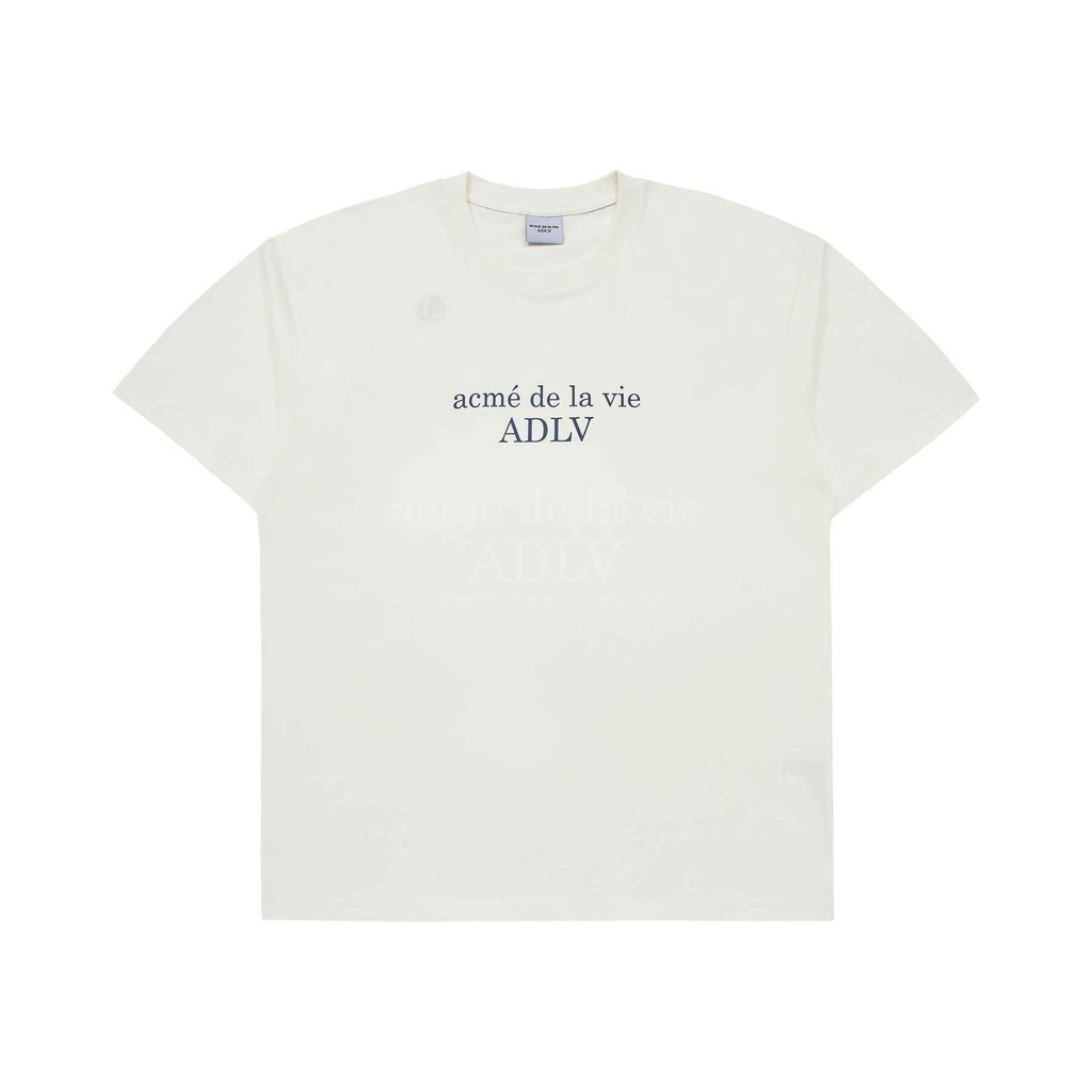 Jual [ADLV] Circle Symbol Basic Logo Short Sleeve Cream - Kaos ...