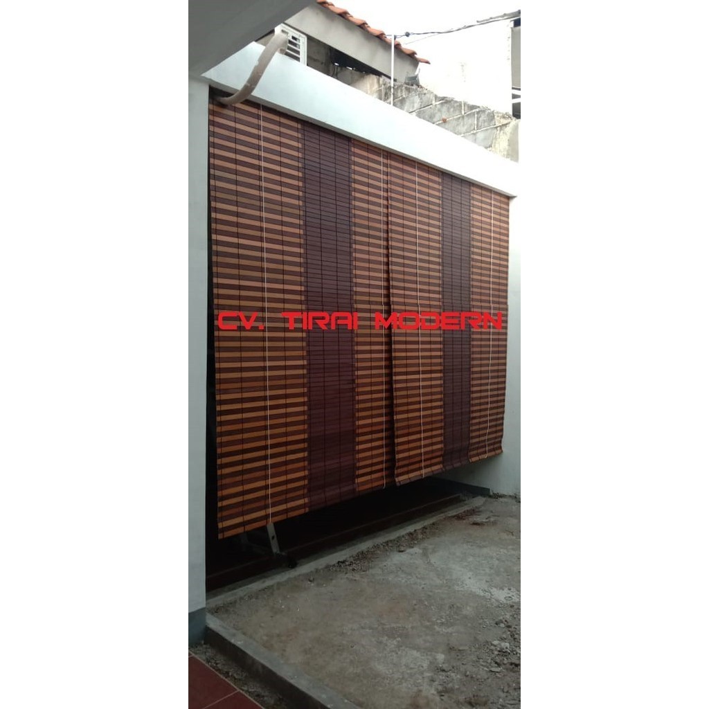 Jual Krey Kayu (Tirai Bahan Kayu Ramin Anti Tampias Hujan) - 7aad ...