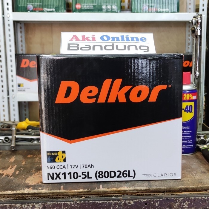 Jual Aki mobil DELKOR NX110-5L 70Ah inova Diesel / Fortuner bensin ...