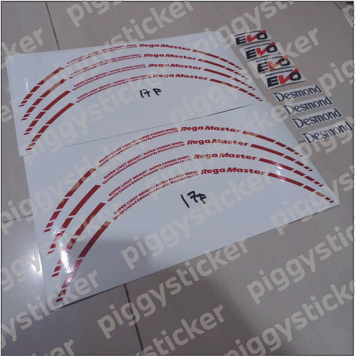 Jual STICKER VELG EVO REGAMASTER | Shopee Indonesia