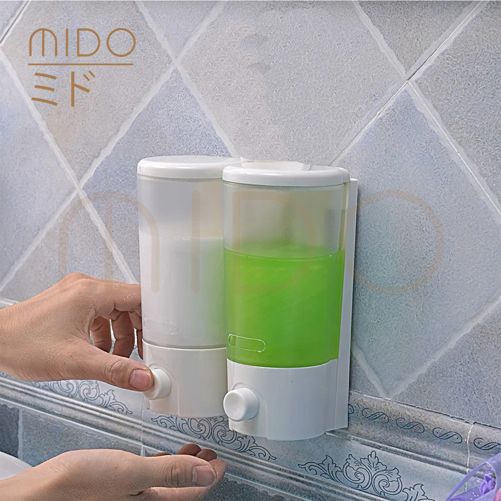 Jual Dispenser Sabun Cair Double / Tempat Sabun Shampoo Kamar Mandi ...