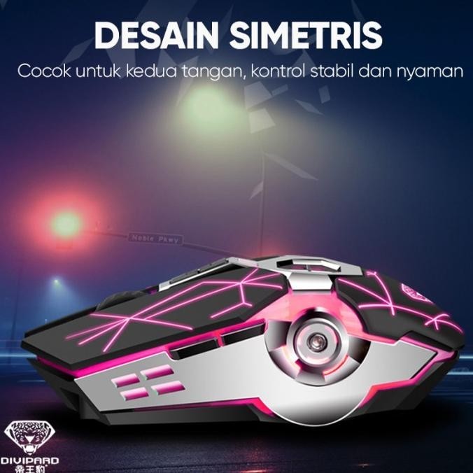 Jual Update! Wireless Mouse Mechanical Gaming RGB Charging Q7 4000DPI ...