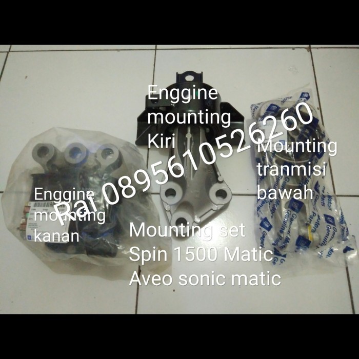 Jual engine mounting set spin matic /engine mounting set Aveo Sonic At ...
