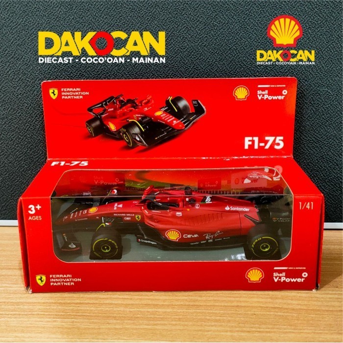 Jual DIECAST SHELL FERRARI NEW ERA FERRARI F1-75 | Shopee Indonesia