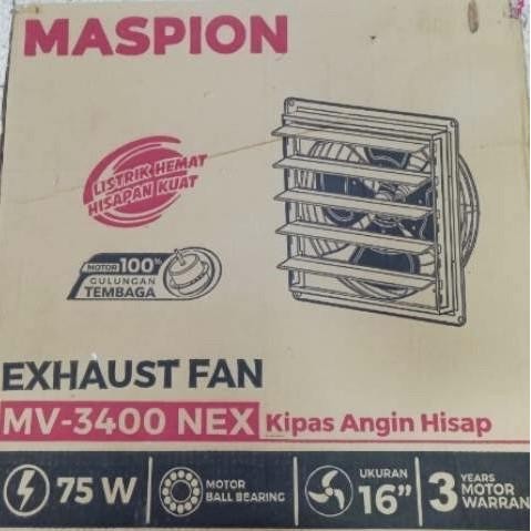 Jual Wall Exhaust Fan Maspion 16" Mv3400Nex Mv 3400 Nex 3400Nex ...