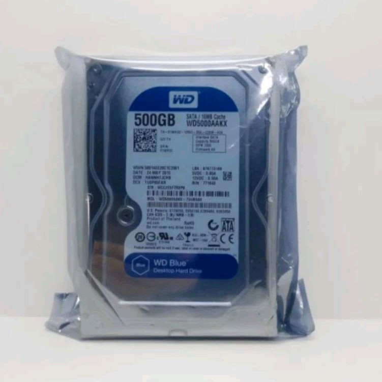 Jual Hardisk 500GB WD Blue Sata 3,5" - HDD 500GB PC CPU Baru 0 Days HDD ...