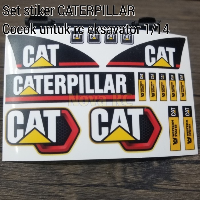 Jual SET STIKER CATERPILLAR UNTUK KENDARAAN KONTRUKSI 1/14 RC EKSAVATOR ...