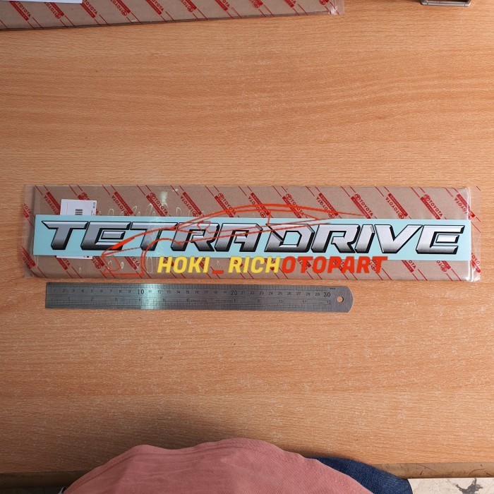 Jual STIKER TETRADRIVE TETRA DRIVE TOYOTA FORTUNER VRZ ORIGINAL 75320 ...