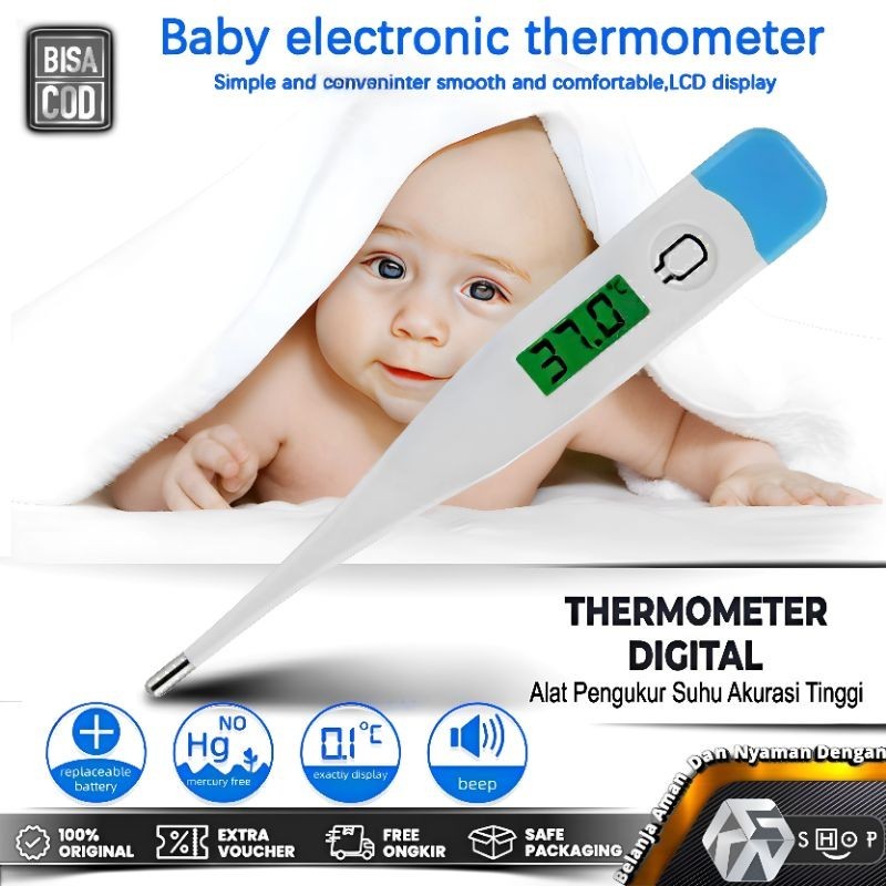 Jual ALAT PENGUKUR SUHU/TERMOMETER/THERMOMETER DIGITAL BADAN TUBUH BAYI ...