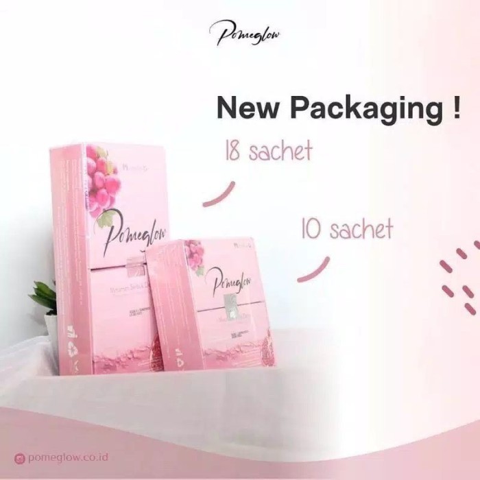Jual POMEGLOW COLLAGEN BEAUTY DRINK KEMASAN BESAR 15 SACHET MINUMAN ...