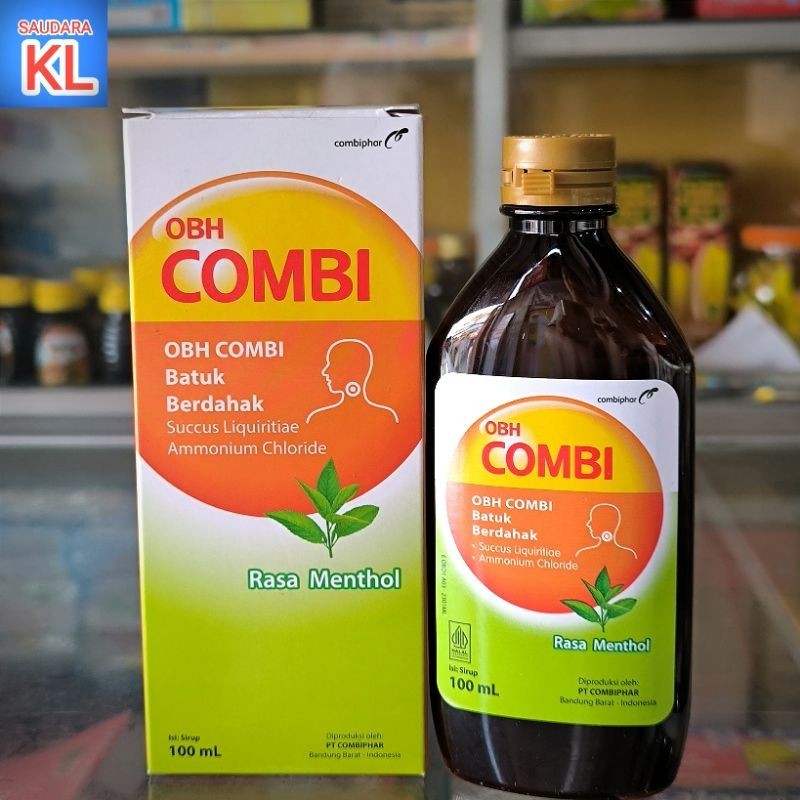 Jual OBH COMBI Batuk Berdahak Rasa Menthol isi 100 ML | Shopee Indonesia