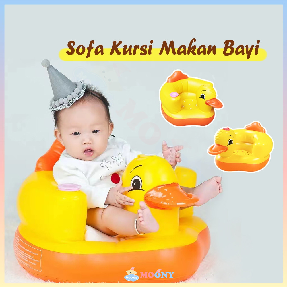 Jual Moony Sofa kursi makan bayi tiup bebek Tempat belajar duduk bayi ...