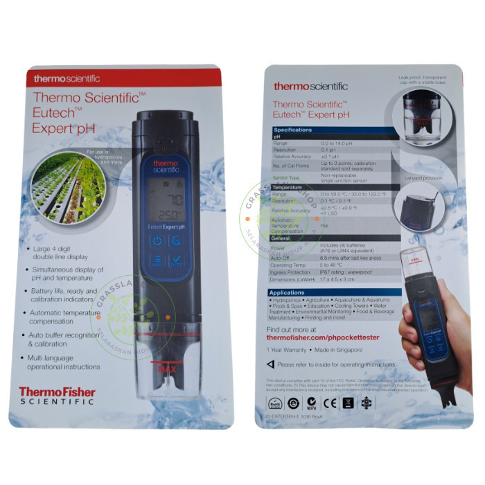 Jual Expert Ph Eutech Ph Meter Digital Pocket Tester Thermo Scientific ...