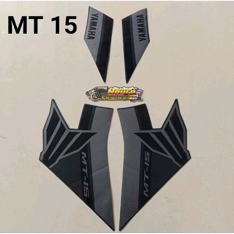 Jual striping Yamaha mt 15 hitam grey 2022 2023 stiker list body ...