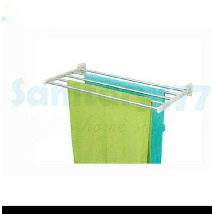 Jual Rak Gantungan Handuk 5 susun Aluminium-Rack Tempat Jemuran Handuk ...