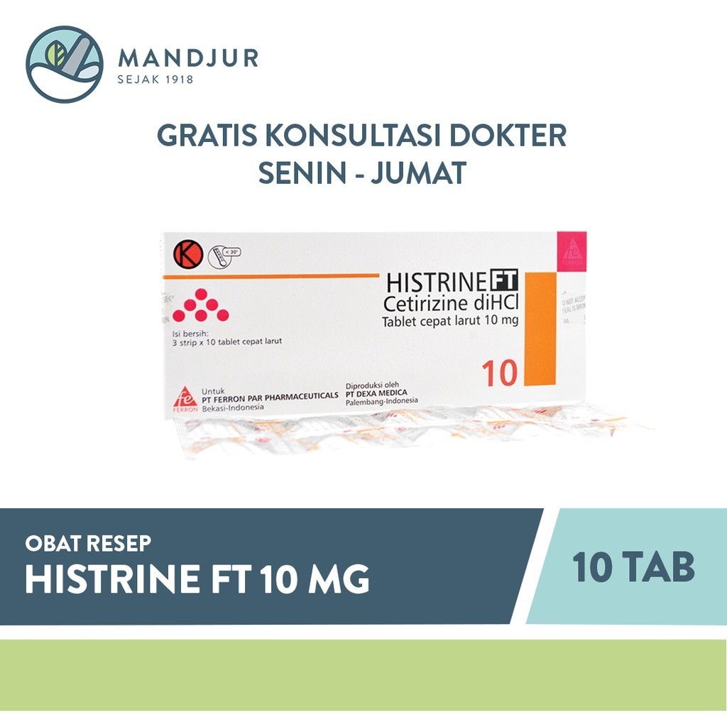 Jual Histrine FT 10 mg 10 Tablet | Shopee Indonesia