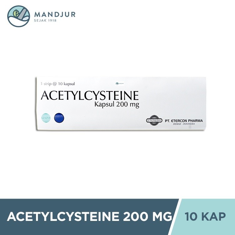 Jual Acetylcysteine 200 mg 10 Kapsul - Obat Pengencer Dahak | Shopee ...