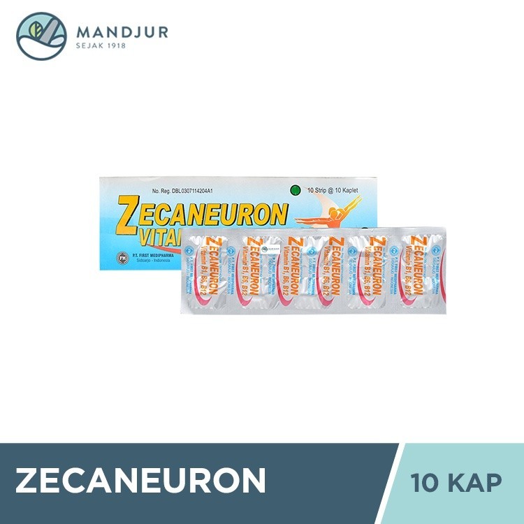 Jual Zecaneuron 10 Kaplet - Vitamin B1 B6 B12 | Shopee Indonesia