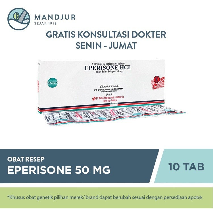 Jual Eperisone 50 Mg Strip 10 Tablet | Shopee Indonesia