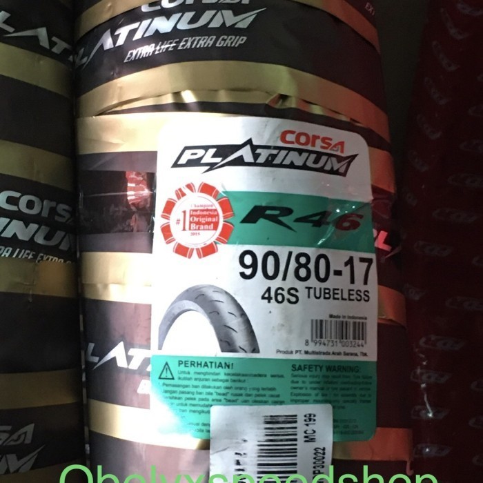 Jual Ban Corsa Platinum R46 90/80 Ring 17 Soft Compound | Shopee Indonesia