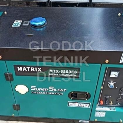 Jual Genset Diesel Super Silent Matrix MTX 6800 ES 5000 Watt Generator ...