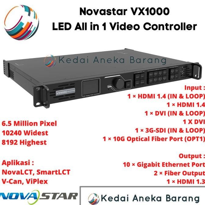 Jual Novastar VX1000 LED Video Processor Videotron Controller Sending ...