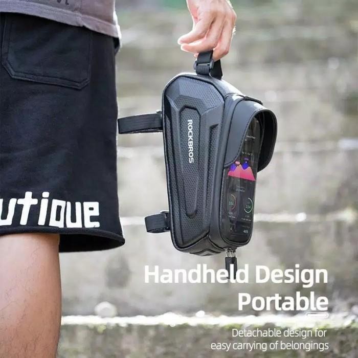Jual ROCKBROS TAS SEPEDA MTB ROADBIKE HARDSHELL HP TOUCH SCREEN 8 INCH ...