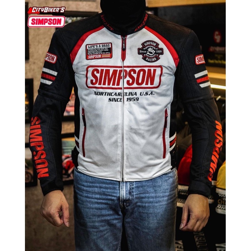 Jual SIMPSON JACKET 2ND JAPAN / BLK IVORY L | Shopee Indonesia