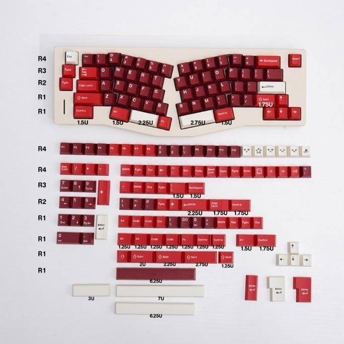 Jual MYNK Ignite PBT Doubleshot Cherry Profile Keycaps Set | Shopee ...