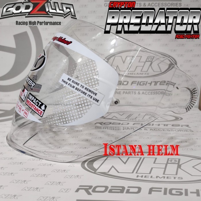 Jual KACA HELM VISOR NHK CRYPTON NHK GODZILLA NHK PREDATOR 2V | Shopee ...
