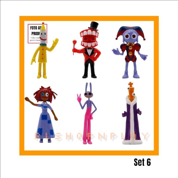 Jual FIGURE SET THE AMAZING DIGITAL CIRCUS TADC RAGATHA ZOOBLE GANGLE ...