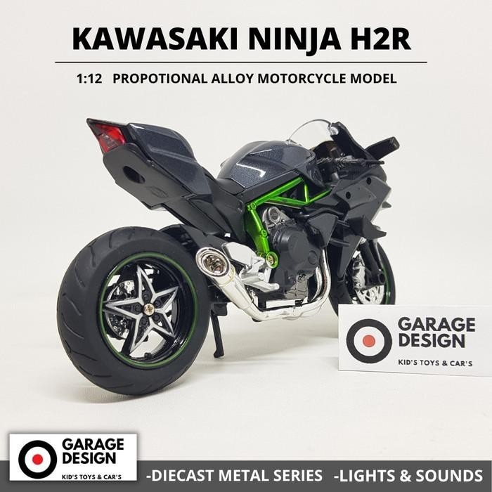 Jual Diecast 1:12 Kawasaki Ninja H2R Motor Bike - Motor Miniatur Skala 1:12 | Shopee Indonesia
