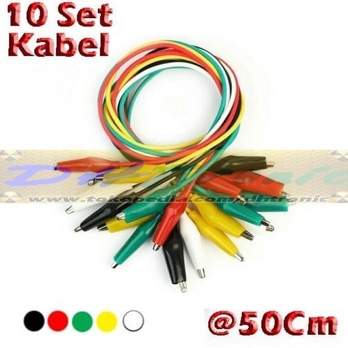 Jual Kabel 10 Set Capit Buaya (50Cm) | Shopee Indonesia