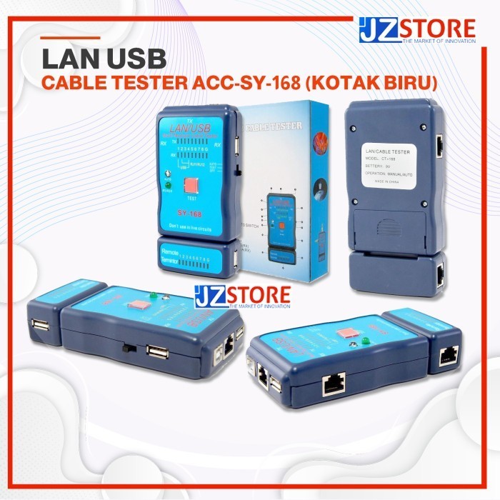 Jual BEBAS ONGKIR - Lan Tester / Lan USB Cable Tester ACC-SY-168 (Kotak ...