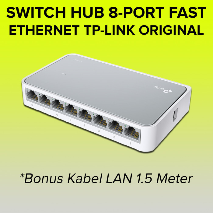Jual Ethernet Network Swit Swich Swicth Switch Lan Hub Internet 8 Port ...