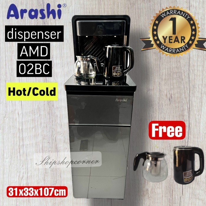 Jual Dispenser Air Elektrik Galon Bawah Multifungsi Hot/Cold Arashi Amd ...