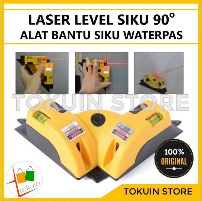 Jual TERMURAH - Laser Level Square 90 Waterpass Alat Laser Siku ...