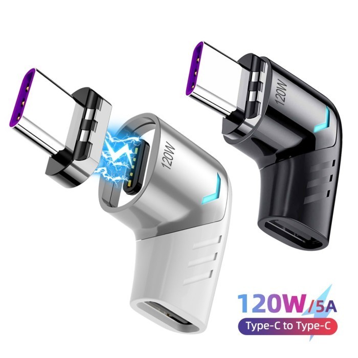 Jual HARGA DISC - Magnetic Connector PD 120W USB Type C To USB C 90 ...