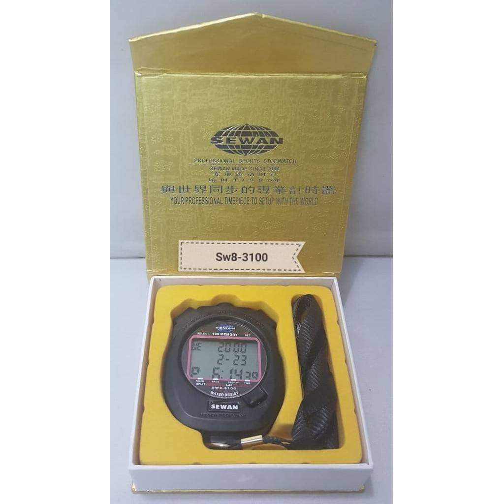 Jual Stopwatch Stop Watch Digital Sewan 100 Memory Original | Shopee ...