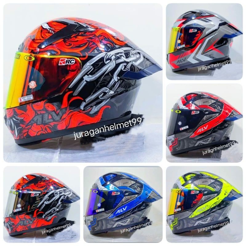 Jual Helm Full Face ALV GENESIS MOTIF Paket Ganteng | Shopee Indonesia