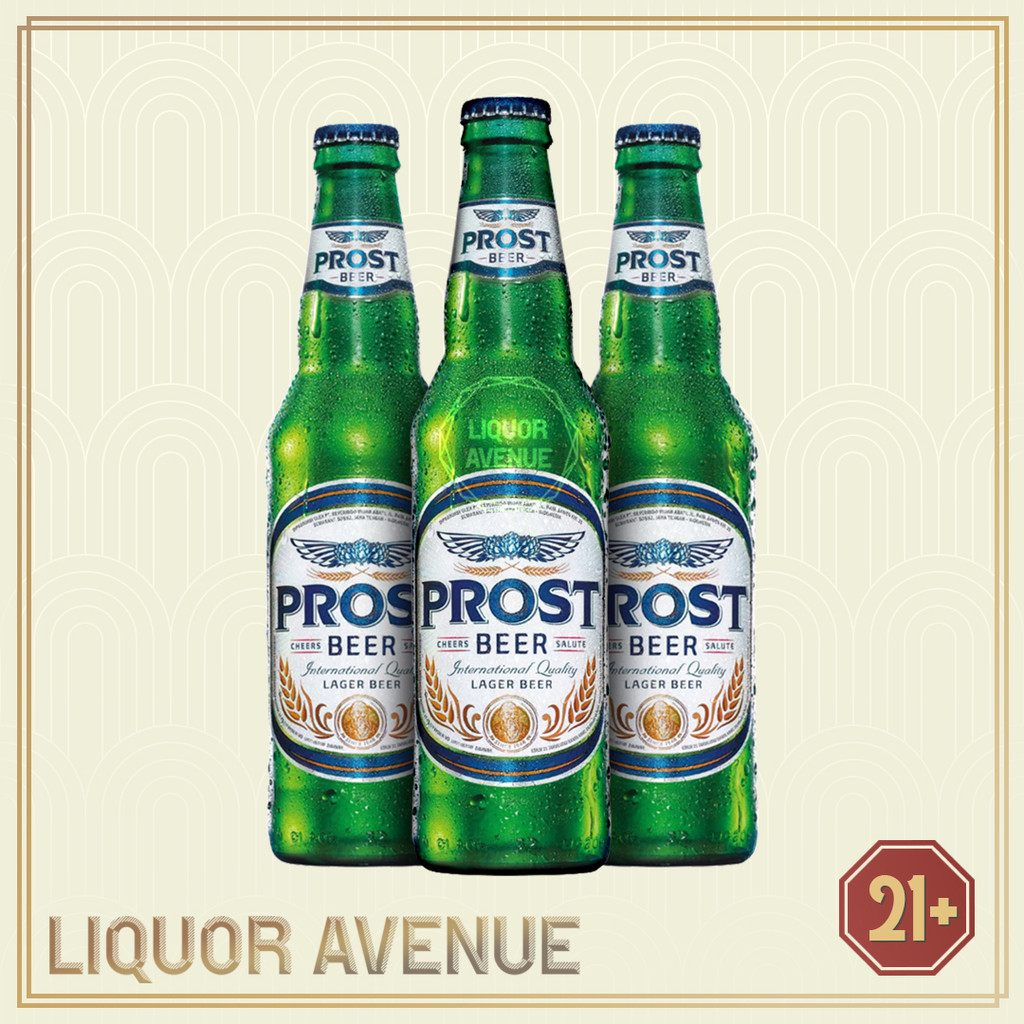 Jual PROST Lager Beer Pint Bottle Bir Botol 330ml - 3 Botol | Shopee ...