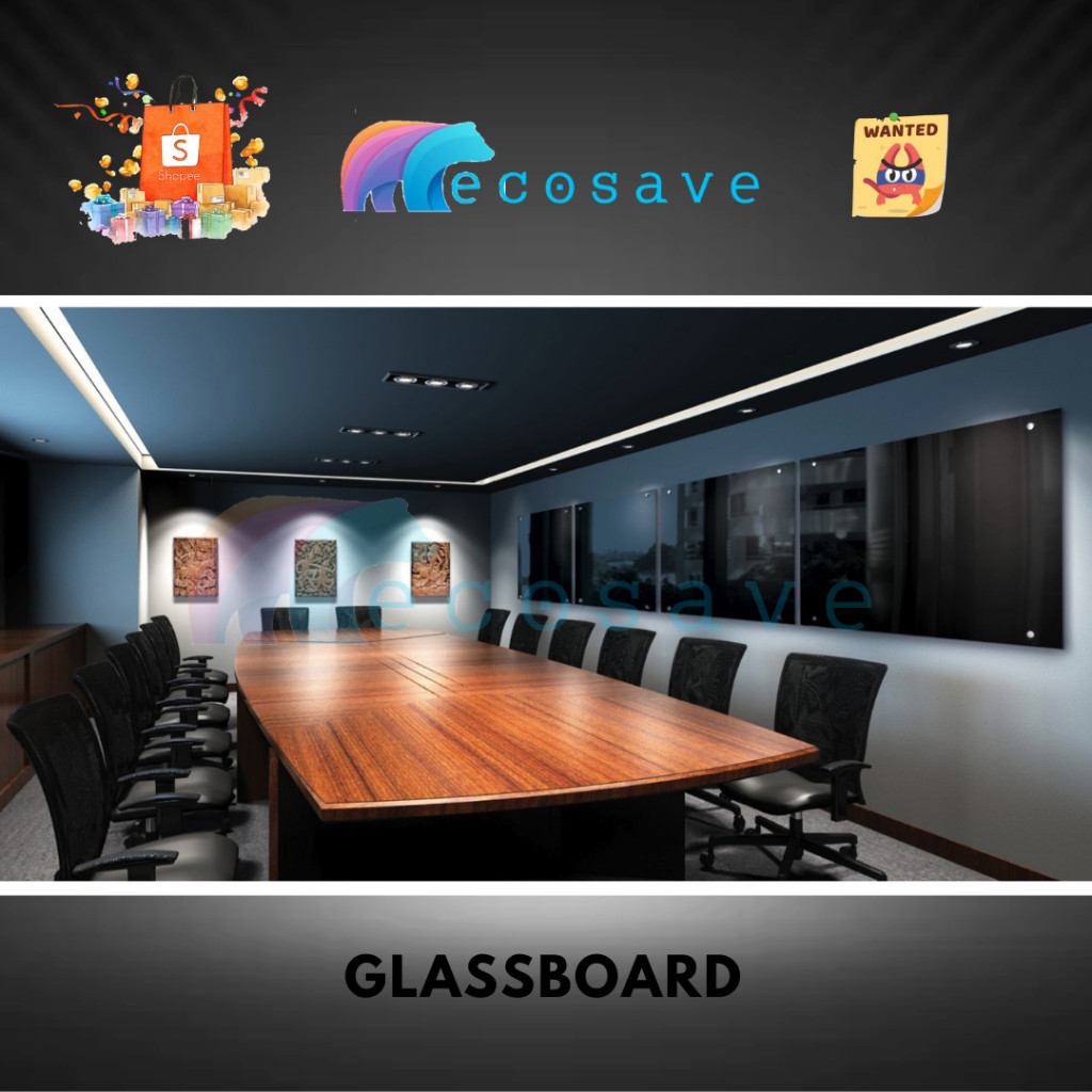 Jual Bla Glassboard Non Magnetic Papan Tulis Kaca Hitam Glass Board ...