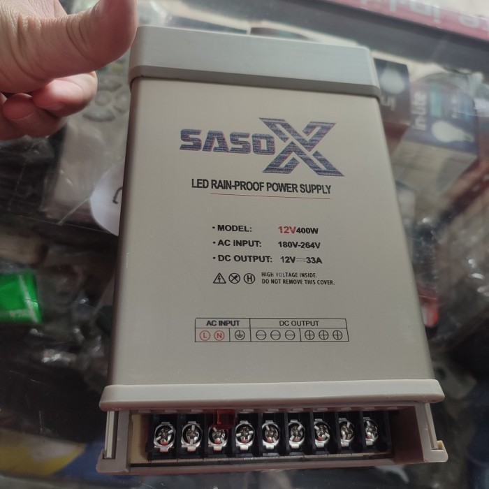Jual Power supply saso x 400 watt 12V indooor&autdoor/travo lampu led ...