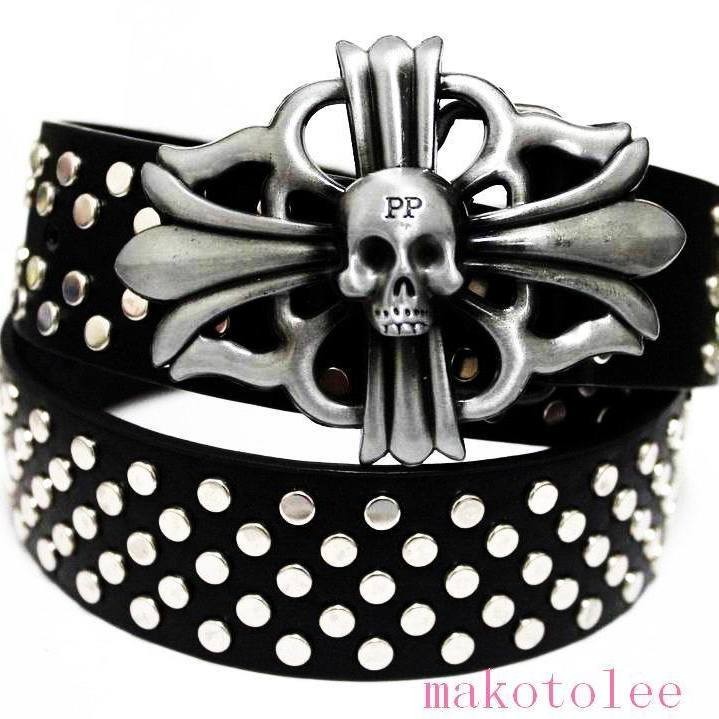 Jual Sabuk Celana Keling Dekoratif Punk, Gesper Silang Tengkorak Eropa ...