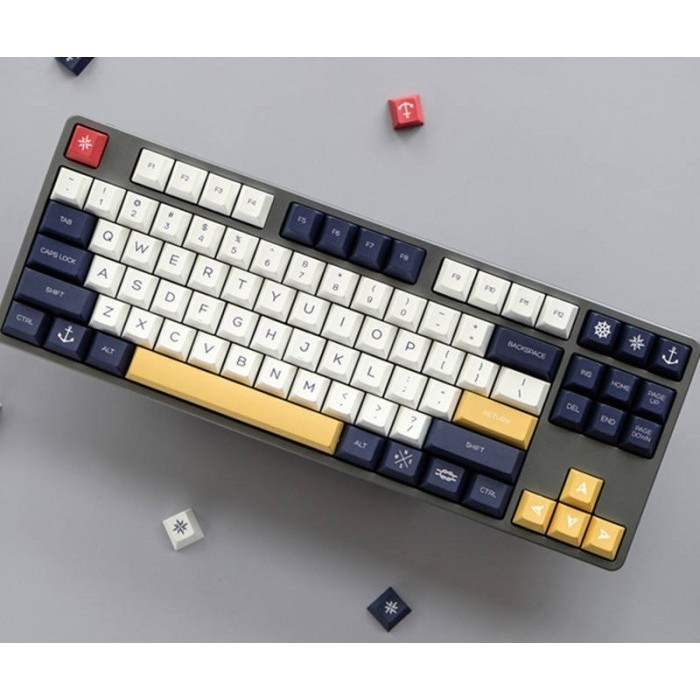 Jual TERBARU - PBT Imperial Fleet Cherry Profile Keycaps GMK Royal Navy ...