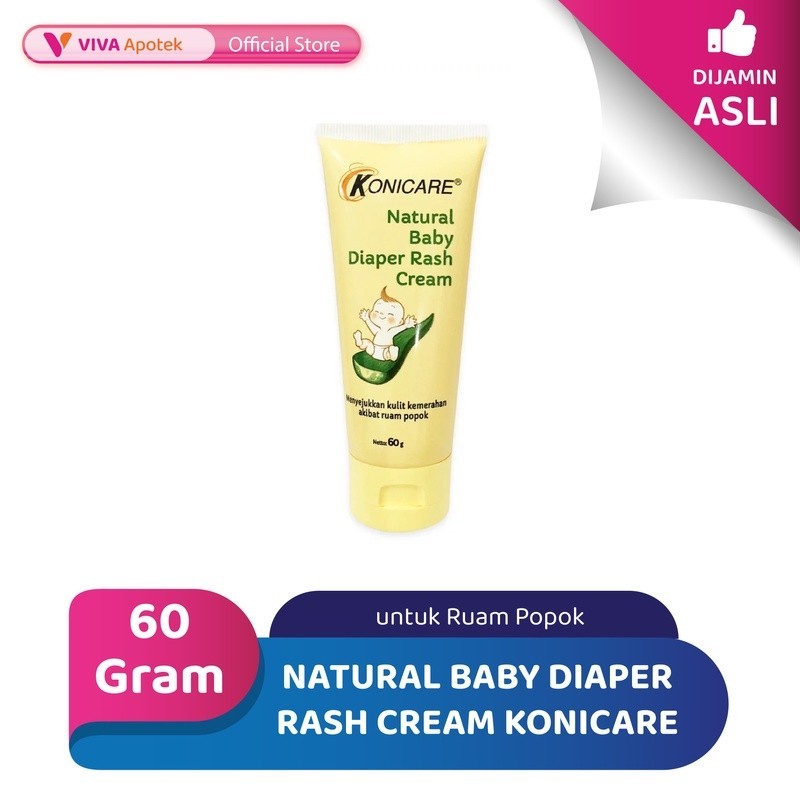 Jual Natural Baby Diaper Rash Cream Konicare untuk Ruam Popok (60 Gram ...